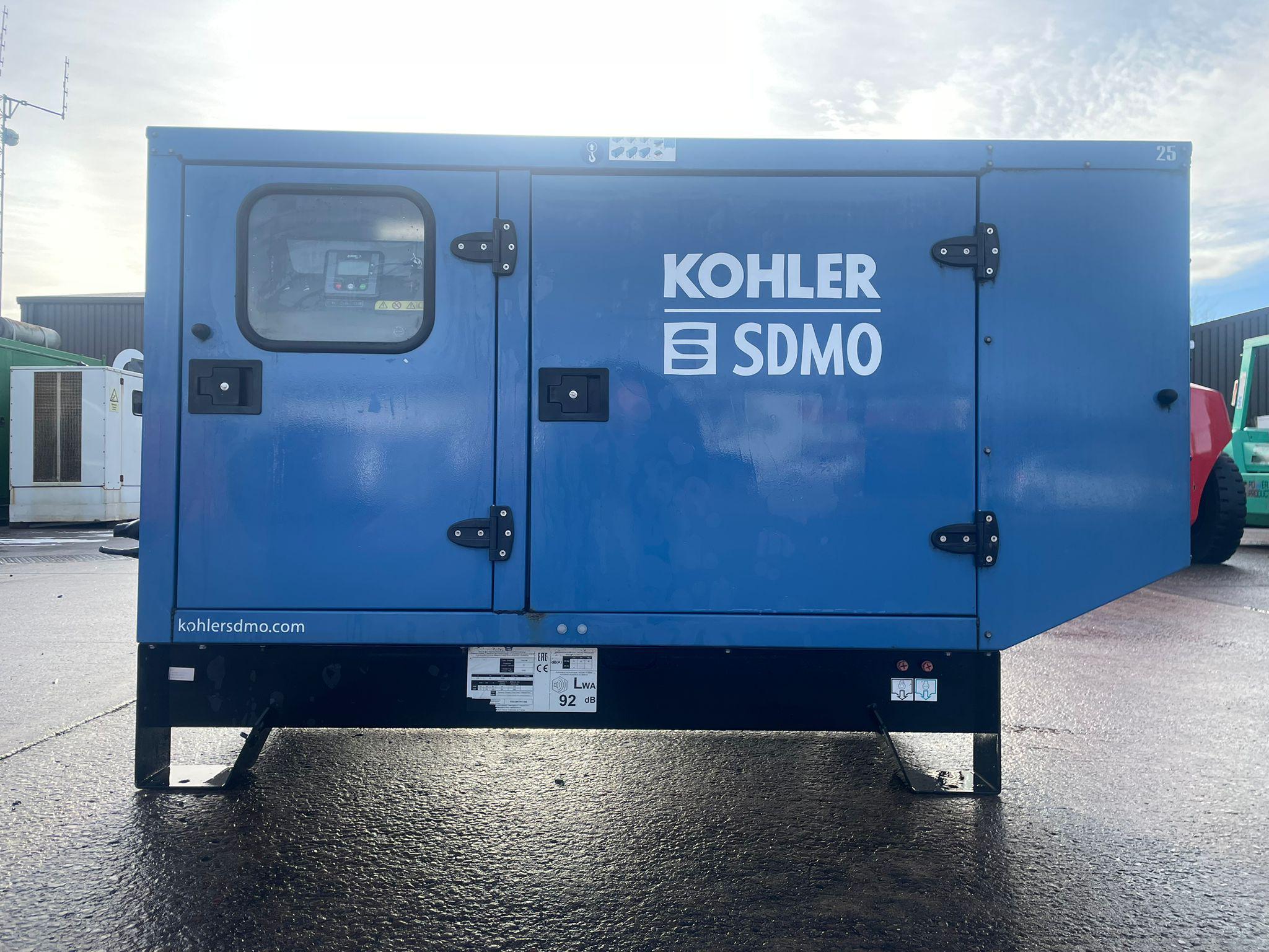 25kVA SDMO T25C3M Mitsibishi S4SDG Canopied Used Generator