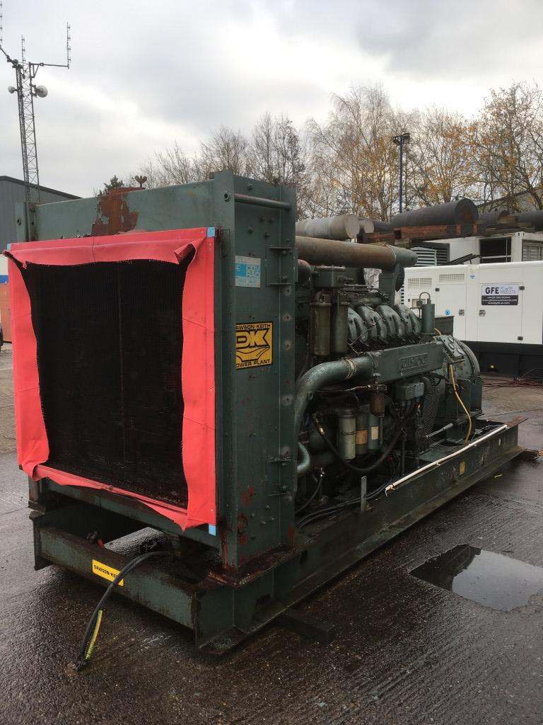 506KVA Dawson Keith Rolls Royce used generator