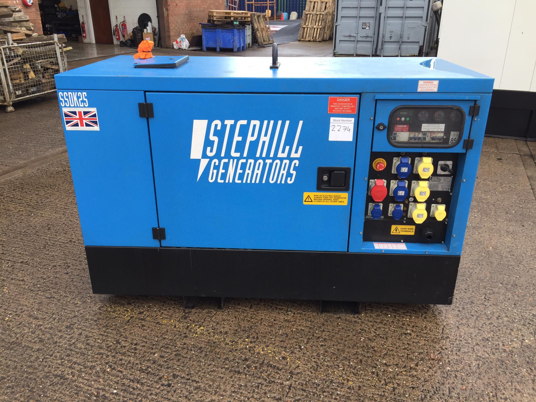 25KVA Stephill Kubota used generator
